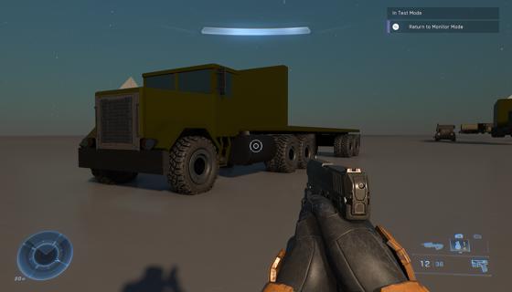 Flat bed army truck semi 1 - UGC - Halo Infinite