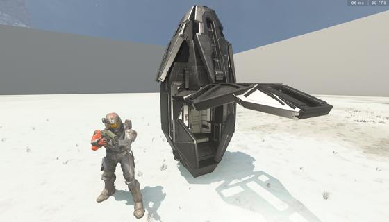 SOEIV Drop Pod (Full Chute) - UGC - Halo Infinite