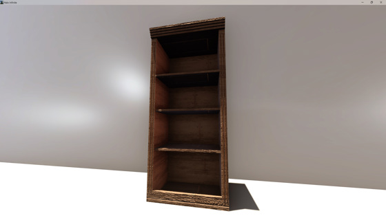 Wooden Shelf bookcase - UGC - Halo Infinite